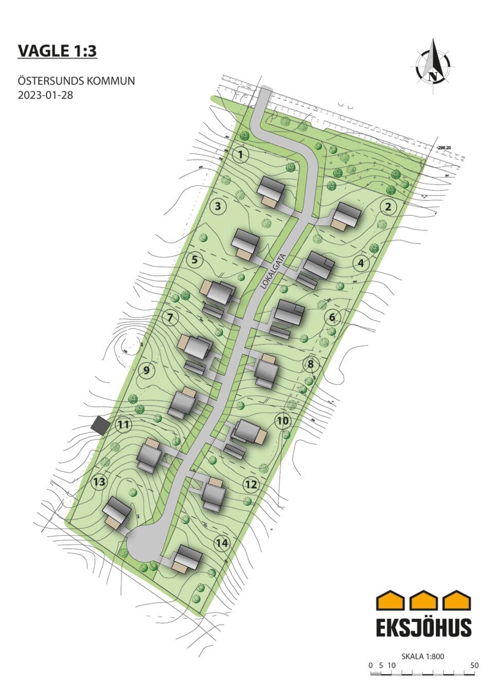 Sandviken-Vagle, Östersund - Tomter till salu - Eksjöhus
